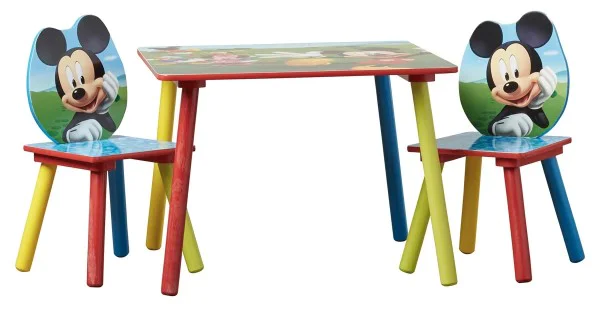 Mickey Mouse Wooden Kids’ Table and Chairs - MEGWC02