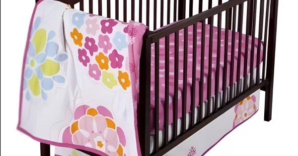 Sumersault Flowerburst 5pc Crib Bedding Set