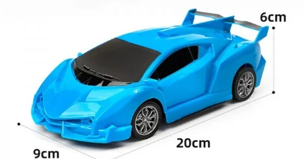 Robot Transformer Rechargeable Police Car, Blue - MEGPC10