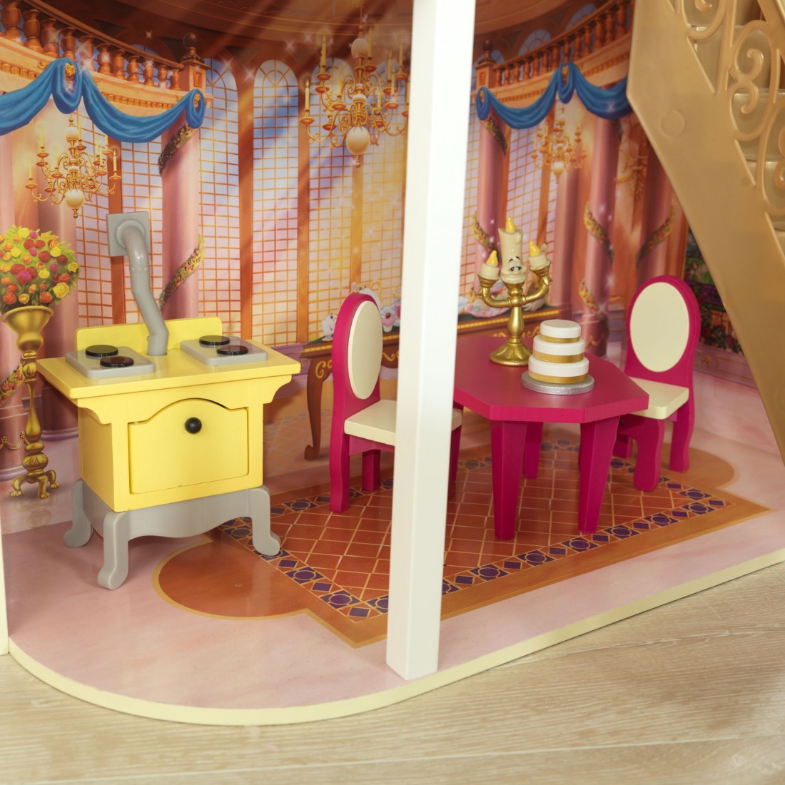 Disney Princess Belle Enchanted Dollhouse By KidKraft with 13 Accessories